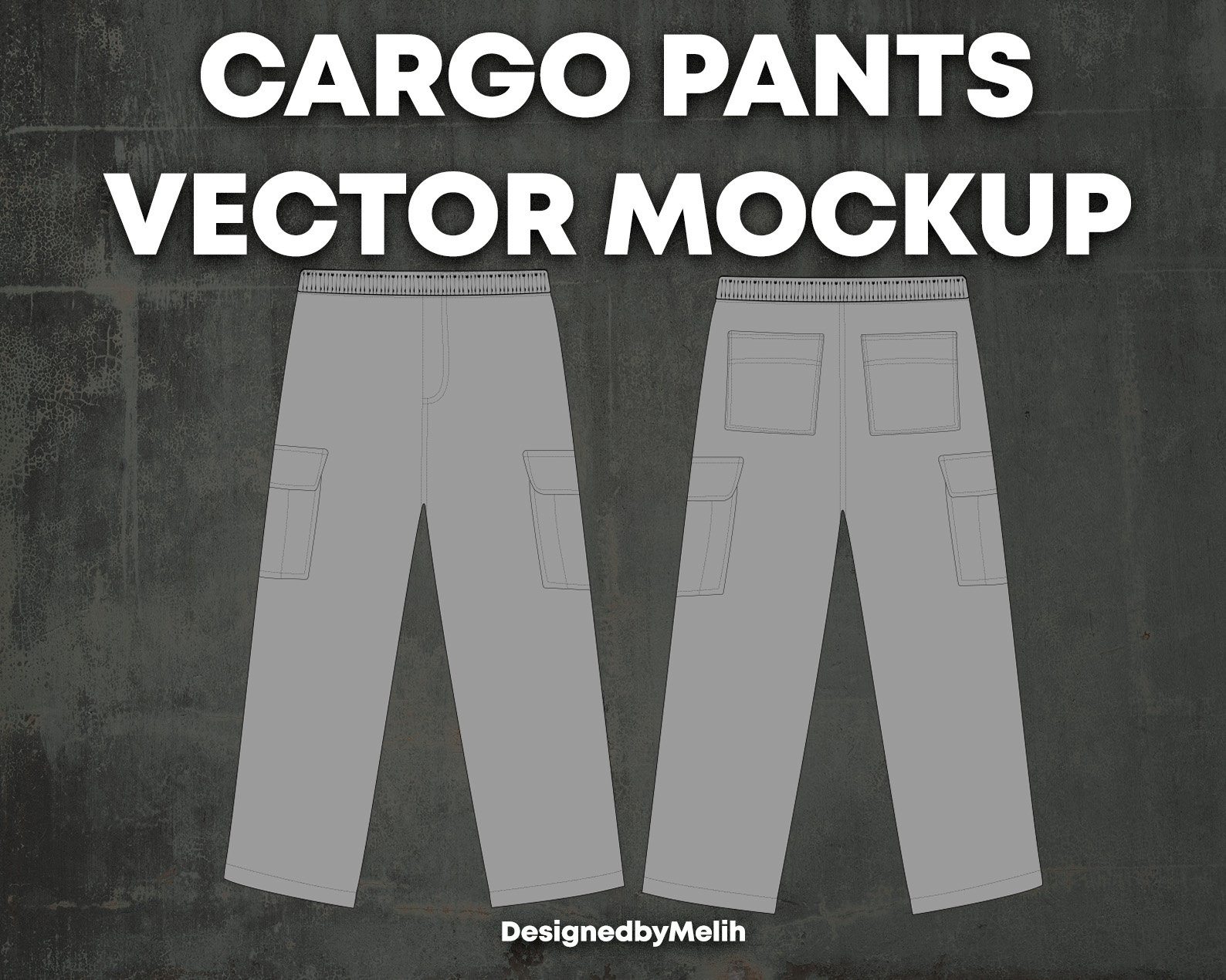 Cargo Pants Vector Mockup for Clothing Brand - Etsy