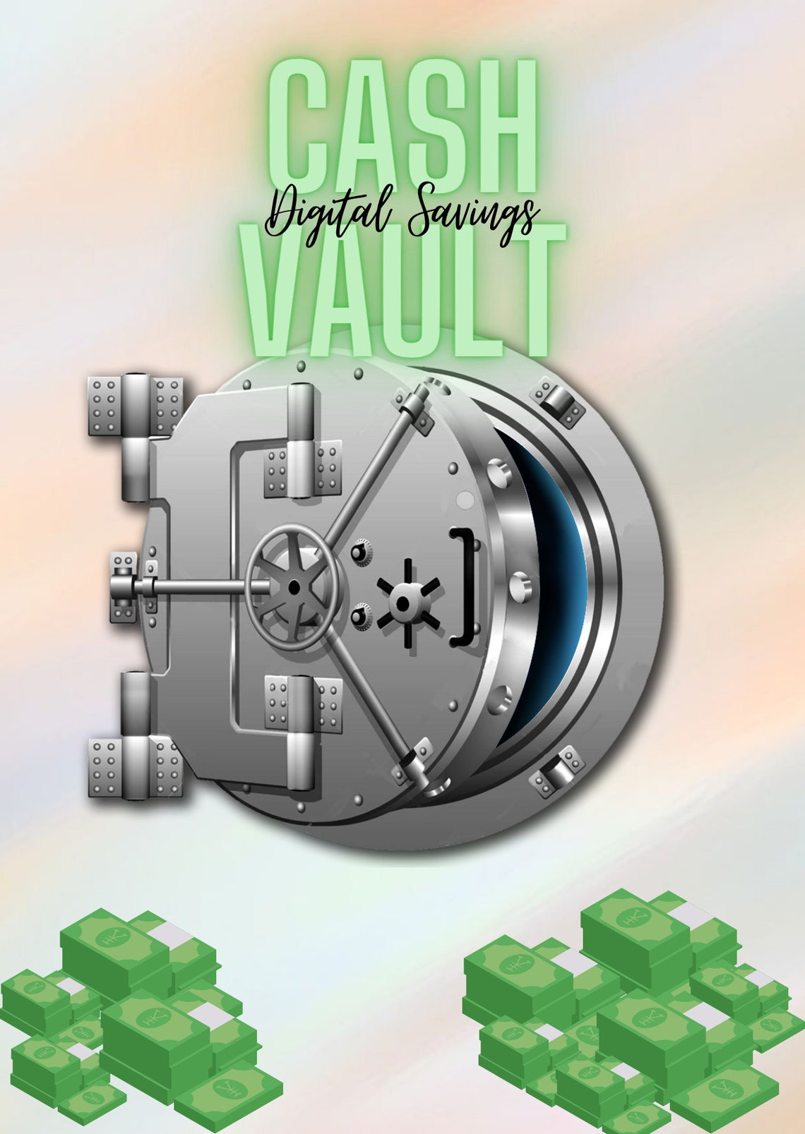 Digital Savings Cash Vault 5-10k/year DFY Product - Etsy