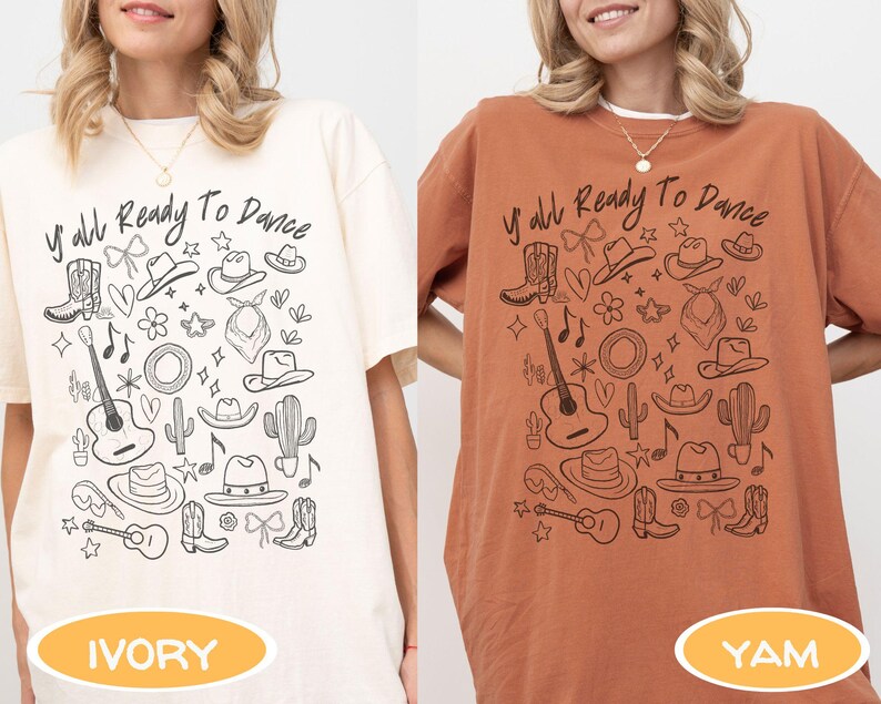 Y'all Ready to Dance Comfort Colors Tee: Country Western Line Dancing ...