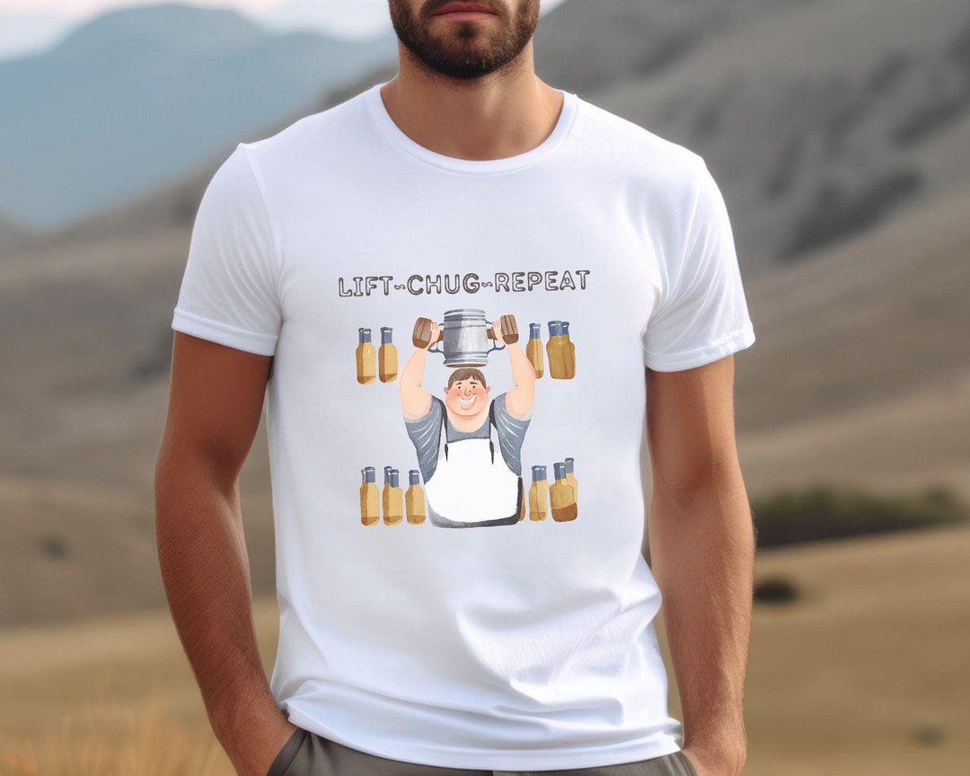 Oktoberfest Lift Chug Repeat Tshirt, Gym Lover Tshirt, Oktoberfest Gym ...