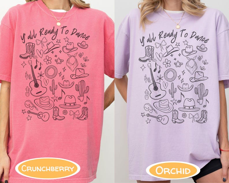 Y'all Ready to Dance Comfort Colors Tee: Country Western Line Dancing ...