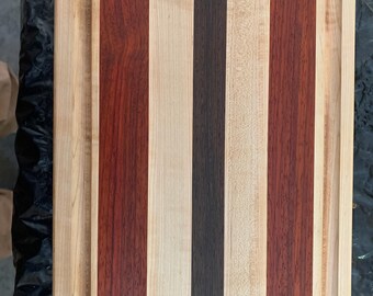 Premium Hard Maple and Exotic Wood Cutting Board - Etsy