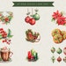 Traditional Christmas Clipart Bundle, Watercolor Winter Clipart ...