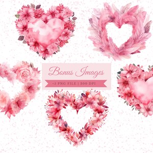 Pink Valentine's Hearts, Knitted Heart Clipart, Valentine's Day Art ...