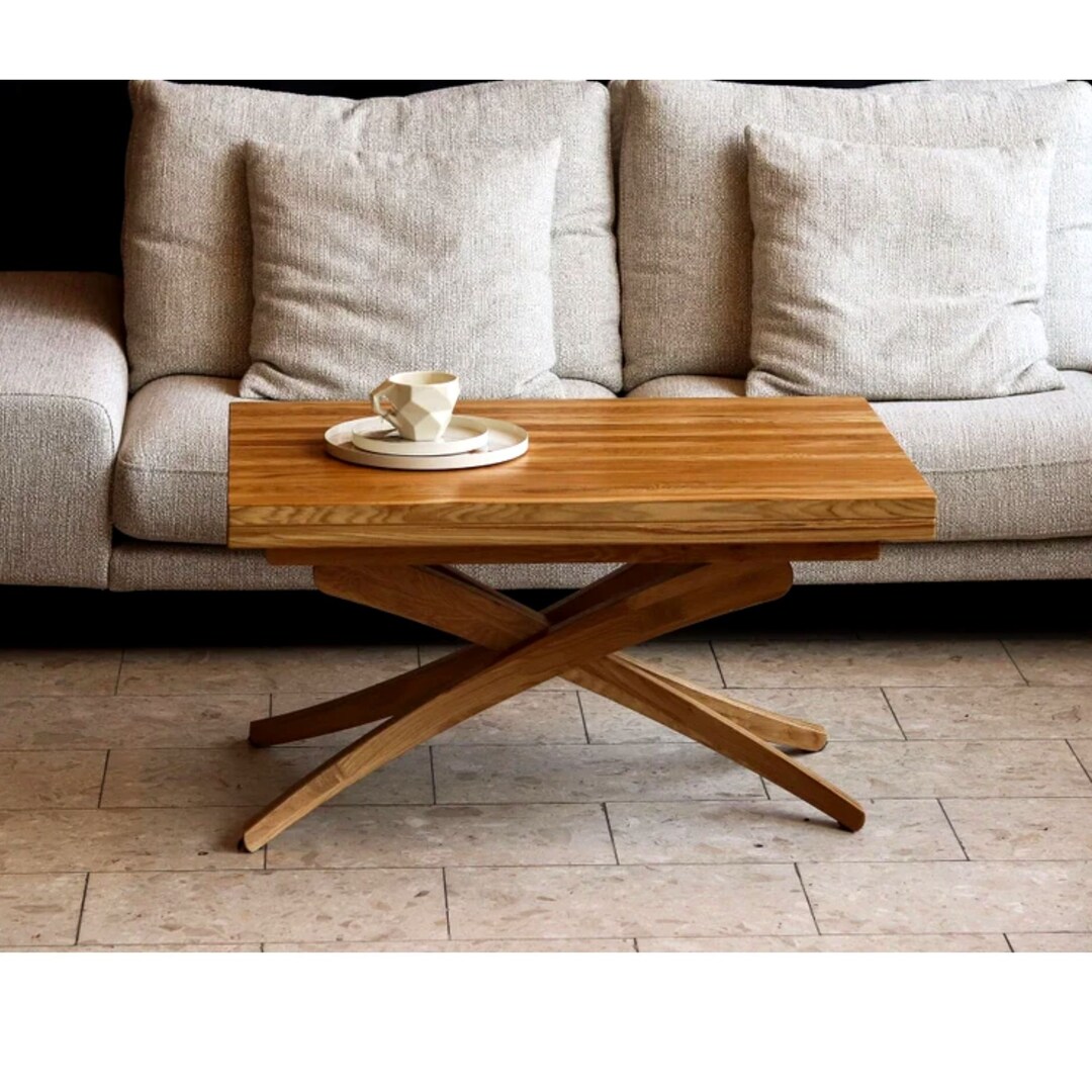 SPIDER Transformer Table Coffee Table Hardwood 3-in-1 - Etsy