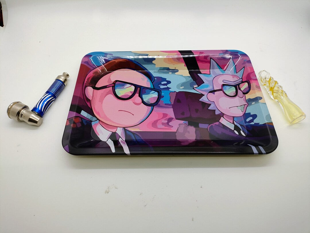 Metal Rolling Tray Set. 5x7 R&m Rolling Tray, Metal Travel Pipe With ...