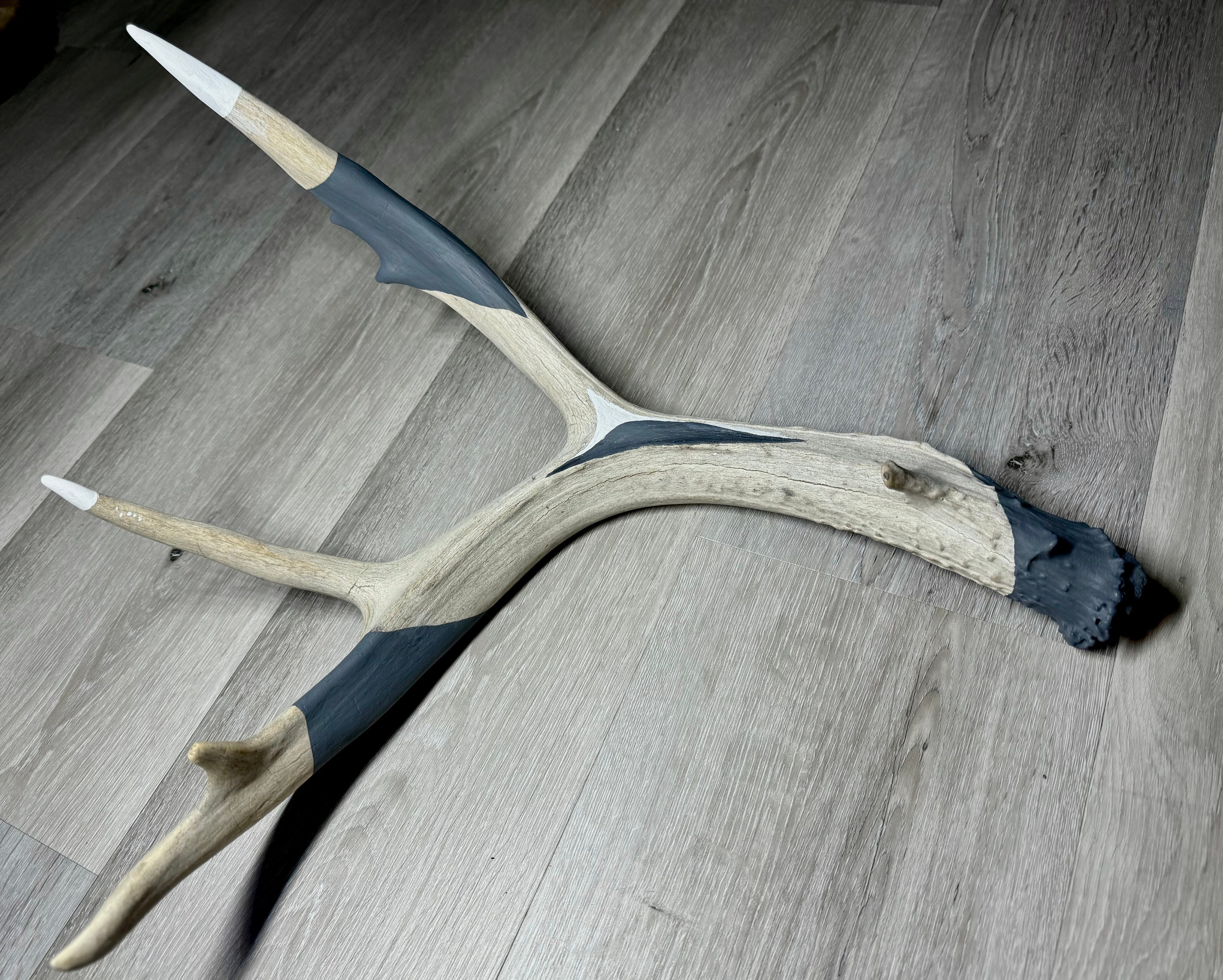 Painted Deer Antler - Etsy