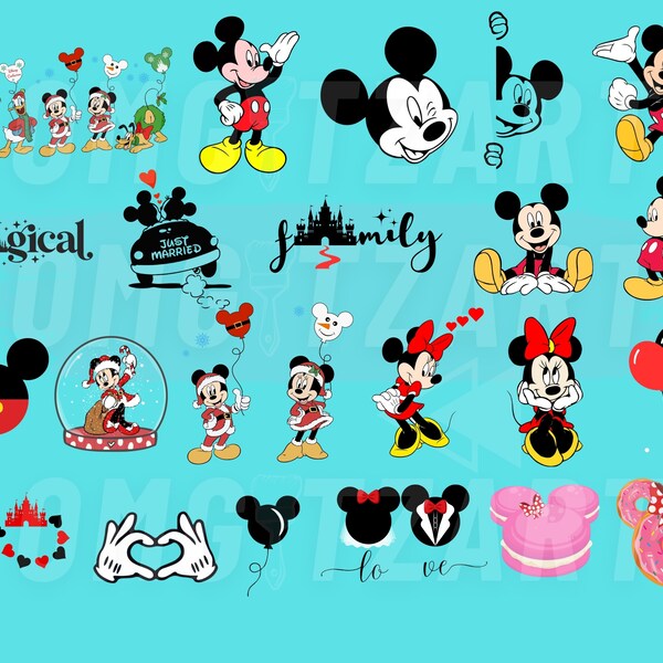 Mickey Mouse Svg - Etsy