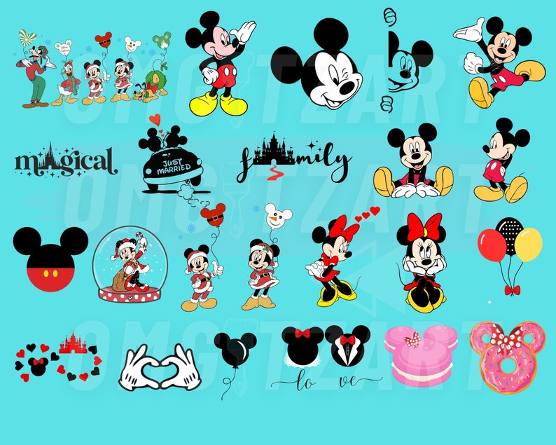 Mickey Mouse Svg Bundle Layered Head Svg Birthday T Shirt Svg Tumbler