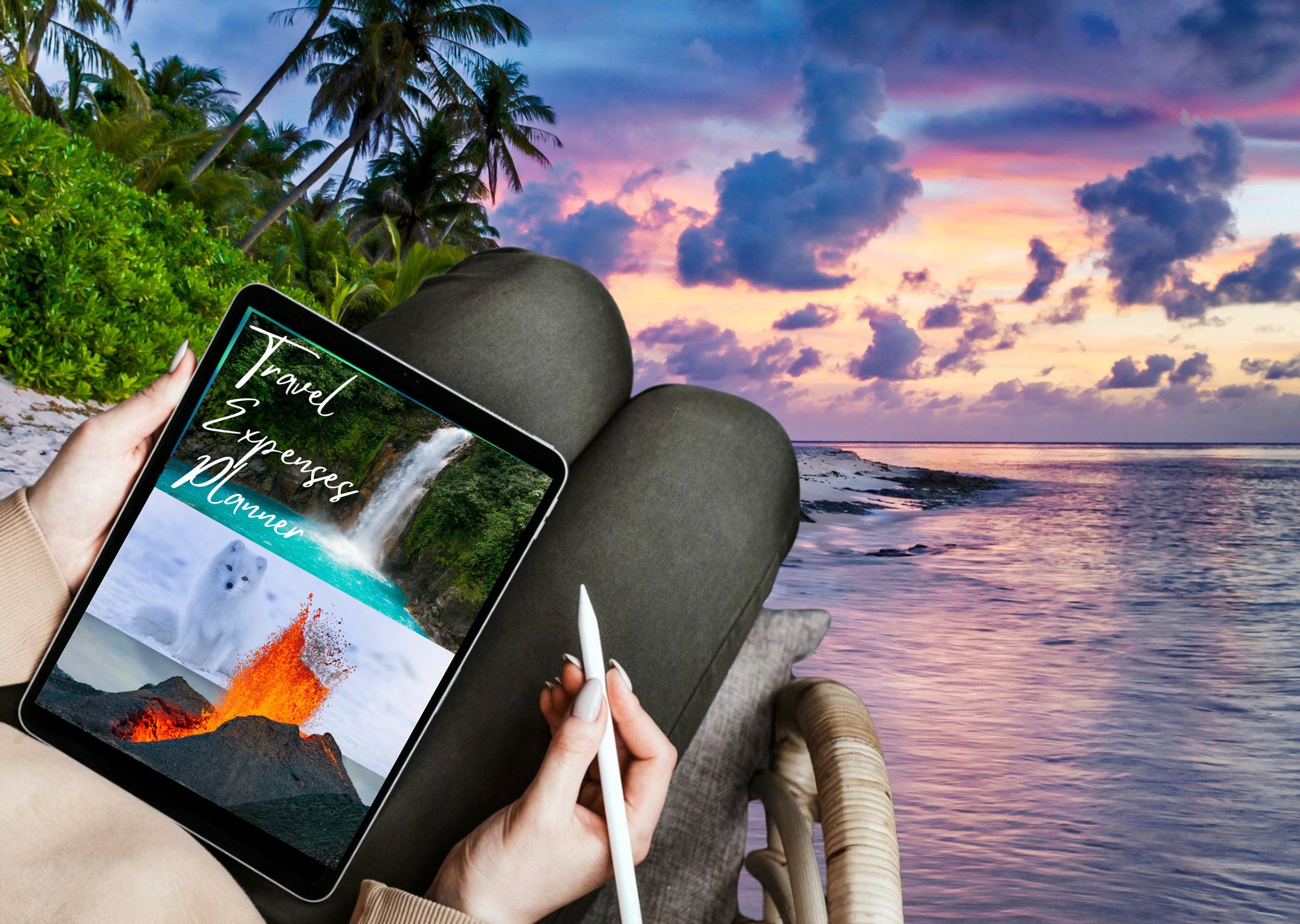 Travel Budget Planner Printable Digital Pdf Vacation Expenses Holiday