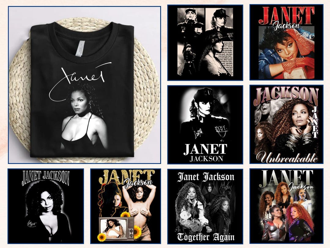 Bundle Janet Jackson Png, Janet Jackson Shirt Design, Janet Jackson ...