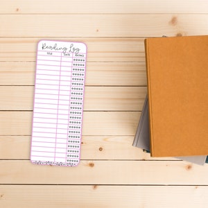 Printable Reading Log Bookmark | Book Ratings | Book Tracker | Library ...