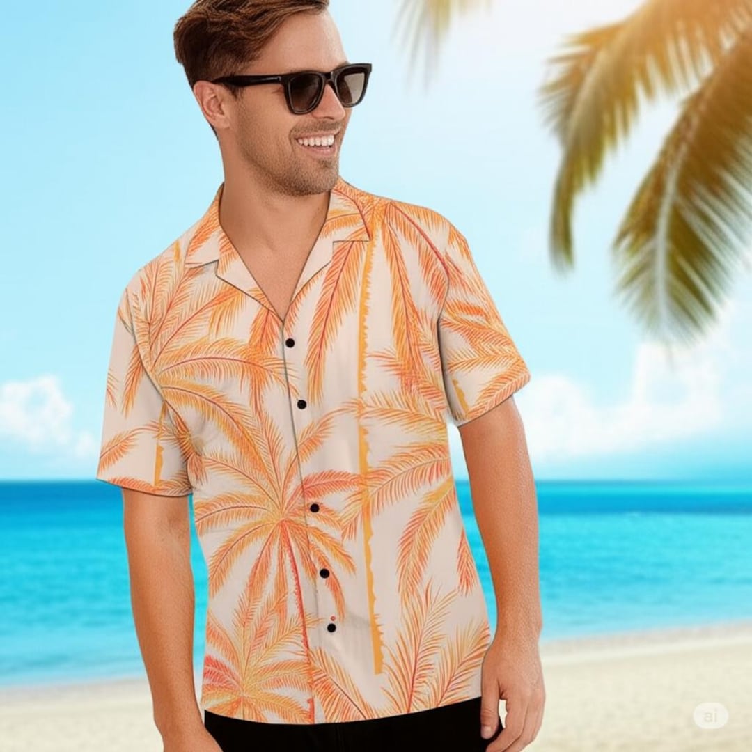 The LOULU Shirt – PALM TREE Polynesian Hawaiian Island Tribal Pattern ...