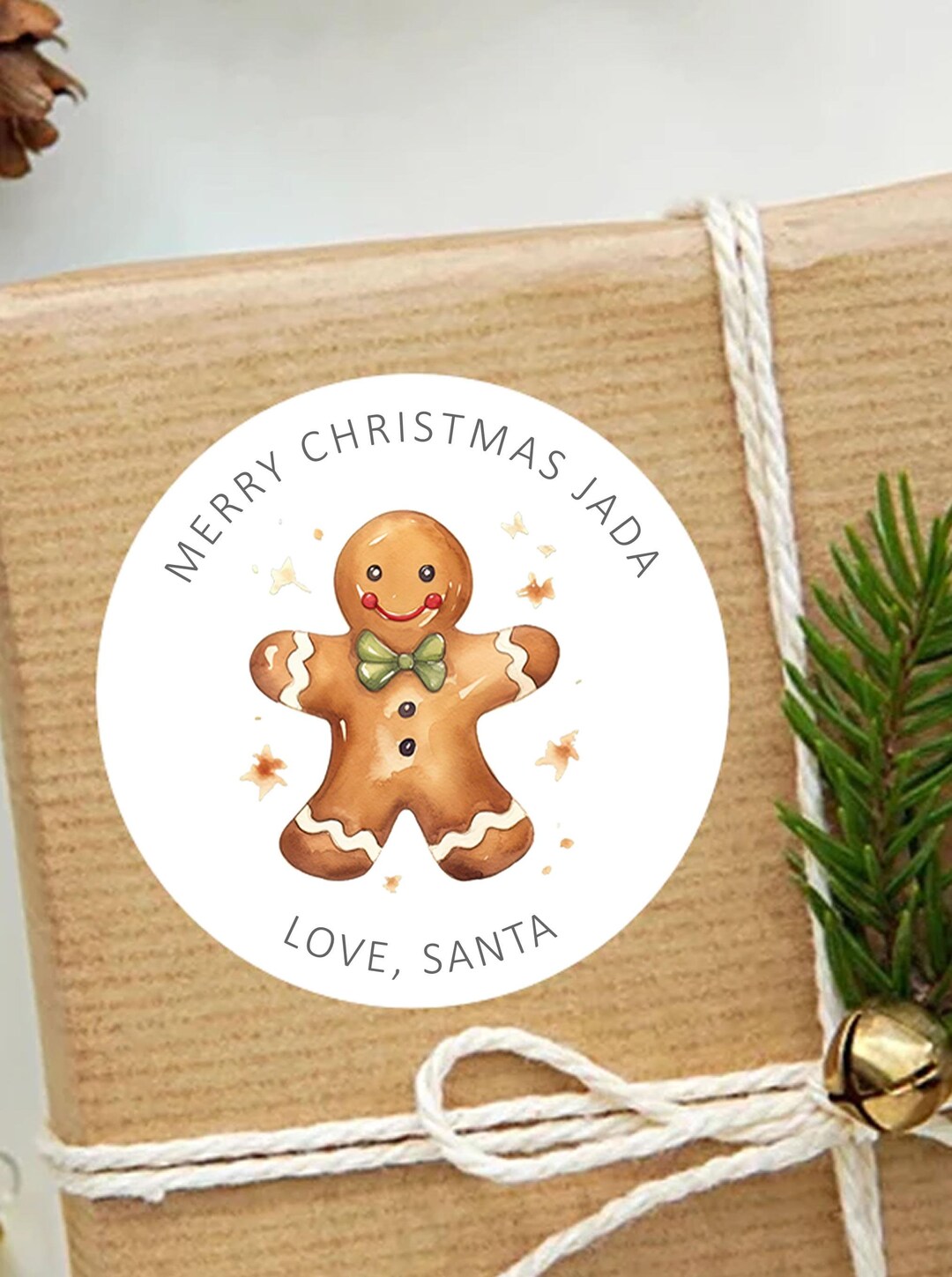 Personalized Kids Christmas Stickers for Holiday Gifts | Custom Name ...