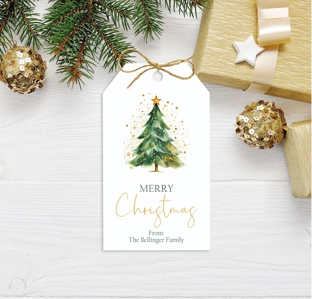 Personalized Christmas Gift Tags – Custom Holiday Name Tags for ...