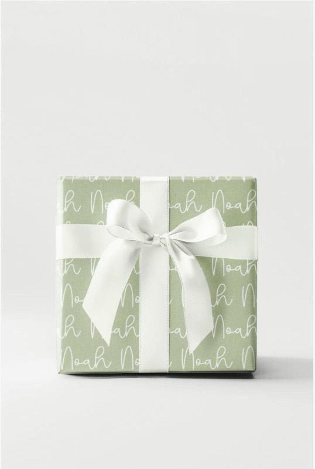 Unique Name Green Wrapping Paper for Boys or Girls - Great for Birthday ...