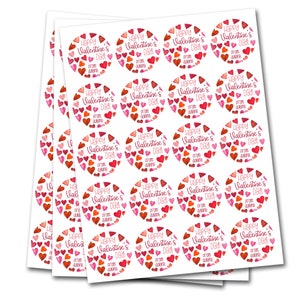 Personalized Valentine’s Day Labels for Candy Bags | Custom Happy ...