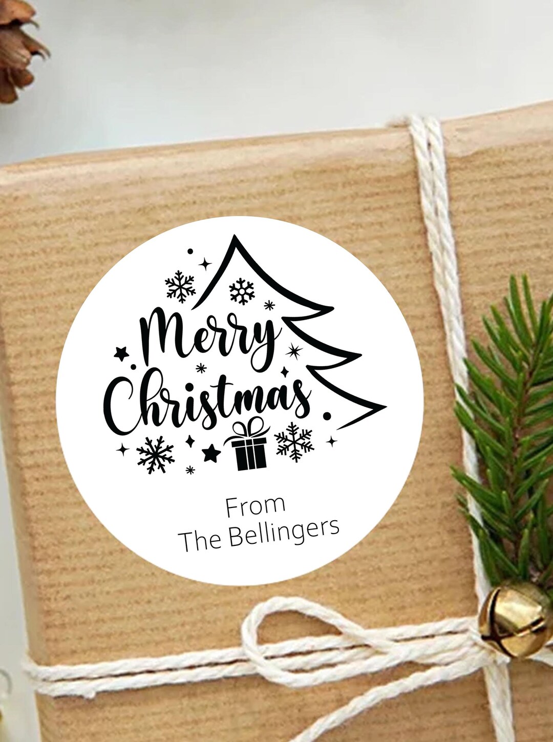 Personalized Christmas Labels for Gifts | Custom Holiday Stickers ...