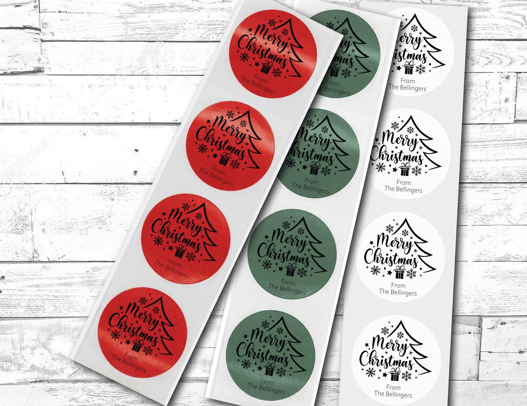 Personalized Christmas Labels for Gifts | Custom Holiday Stickers ...