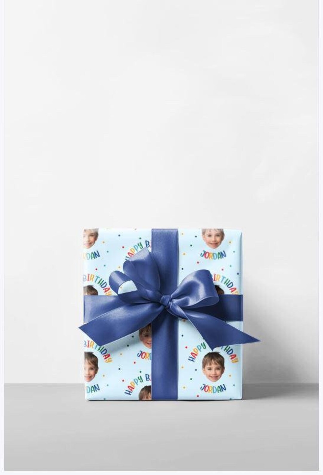 Personalized Kids Birthday Wrapping Paper With Child's Face | Custom ...