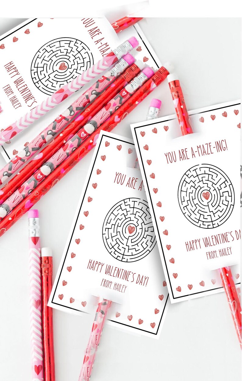 Maze Valentine Cards for Kids | You Are A-MAZE-ING Classroom Valentines ...