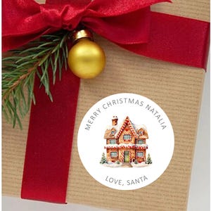 Personalized Kids Christmas Stickers for Holiday Gifts | Custom Name ...