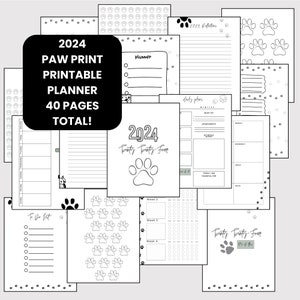 The Paw Print Calendar 2024 - Etsy