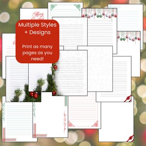 Ultimate Classic Holiday Stationary Bundle, Printable CHRISTMAS ...
