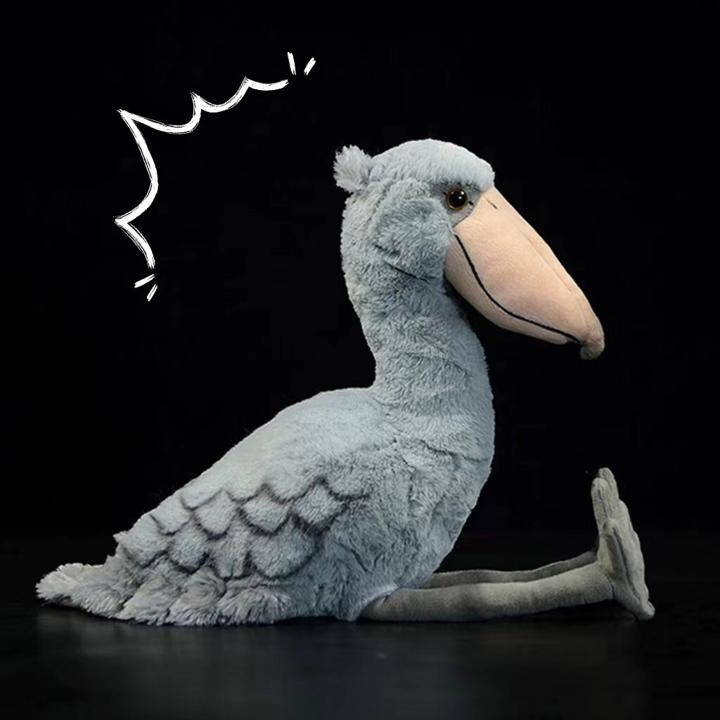 Simulation Shoebill Animal Plush Model, Simulation Shoebill Animal Doll ...