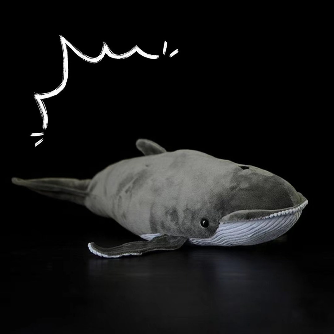 Simulated Baleen Whale Model, Cute and Soft Baleen Whale Plush Doll ...