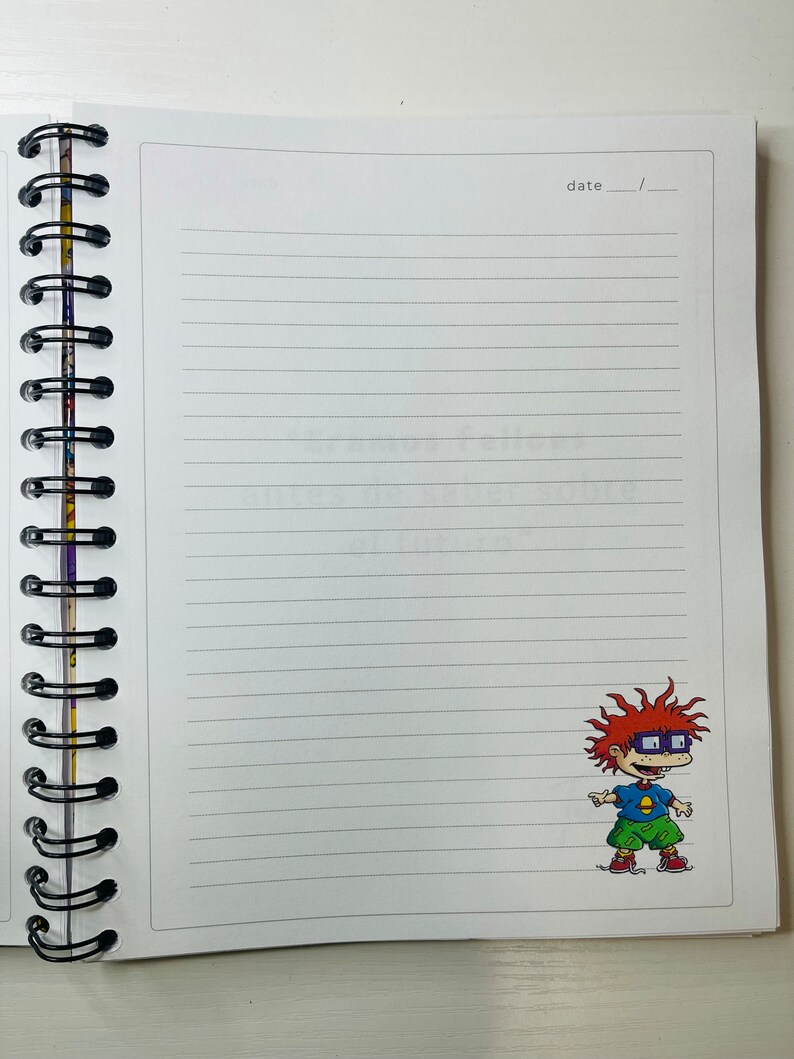 Hardcover Notebook Nickelodeon, Vintage Rugrats Spiral Notebook - Etsy