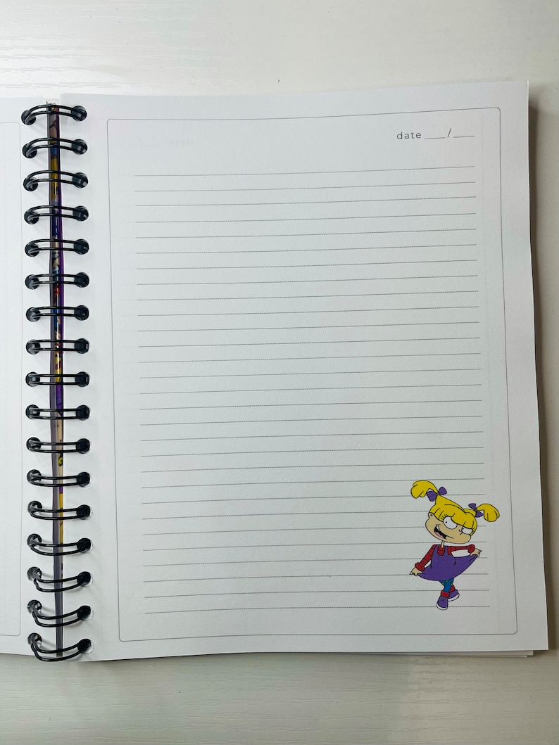 Hardcover Notebook Nickelodeon, Vintage Rugrats Spiral Notebook - Etsy