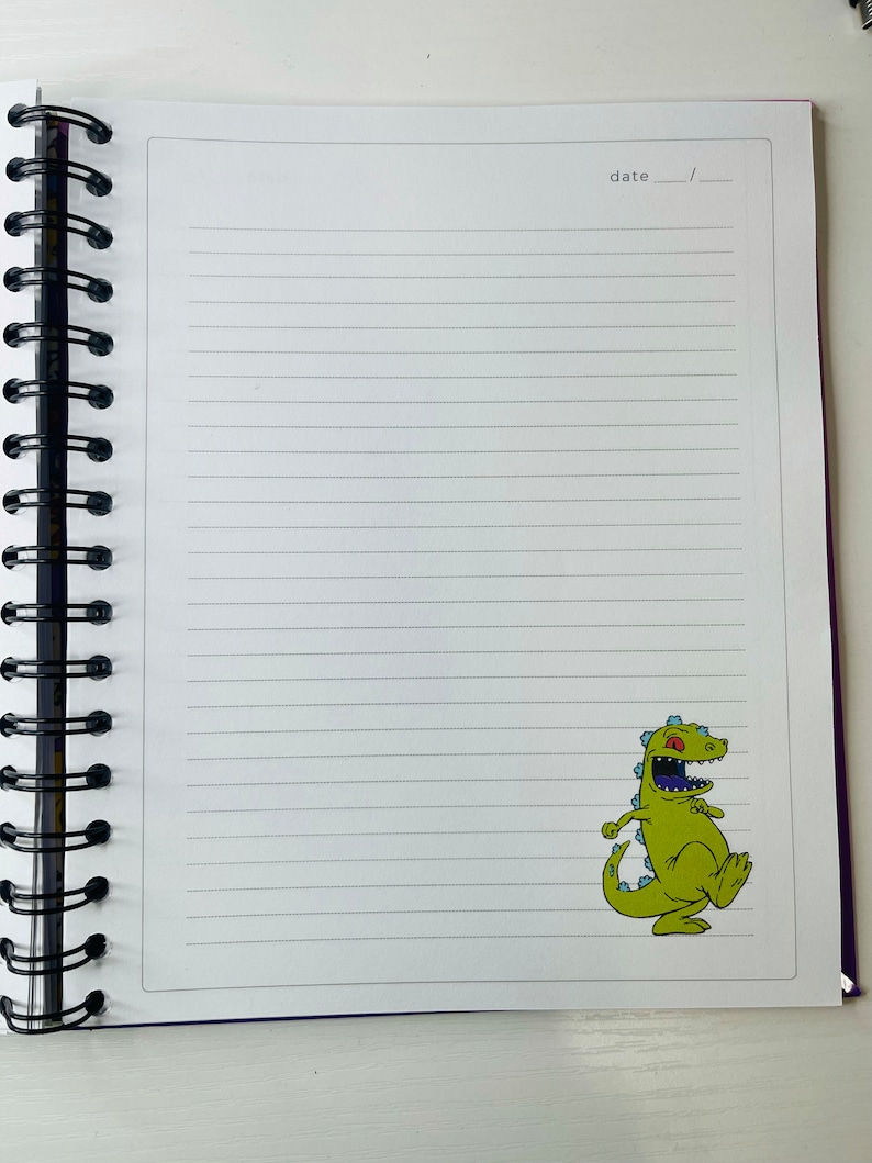 Hardcover Notebook Nickelodeon, Vintage Rugrats Spiral Notebook - Etsy