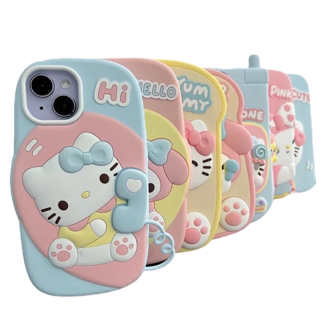 Hello Kitty Sanrio Cute Kawaii Phone Cases - Etsy