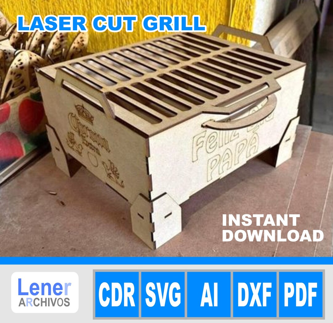 Grill Gift Box, Hibachi, Grill, CNC, DXF, MDF Laser Cut, Digital Item ...