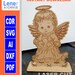 Angel, Laser Cut File, Angel Svg, Laser Cut Vector, Glowforge, Svg, Cdr ...