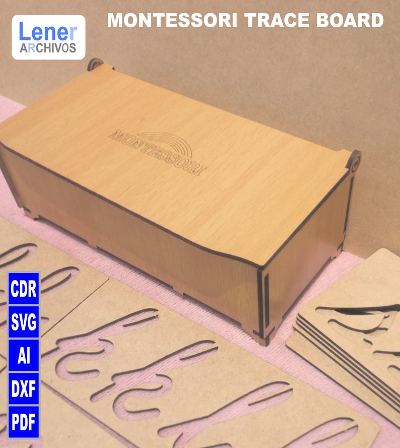 Montessori Tracing Board, Learning to Write, Lowercase Montessori ...