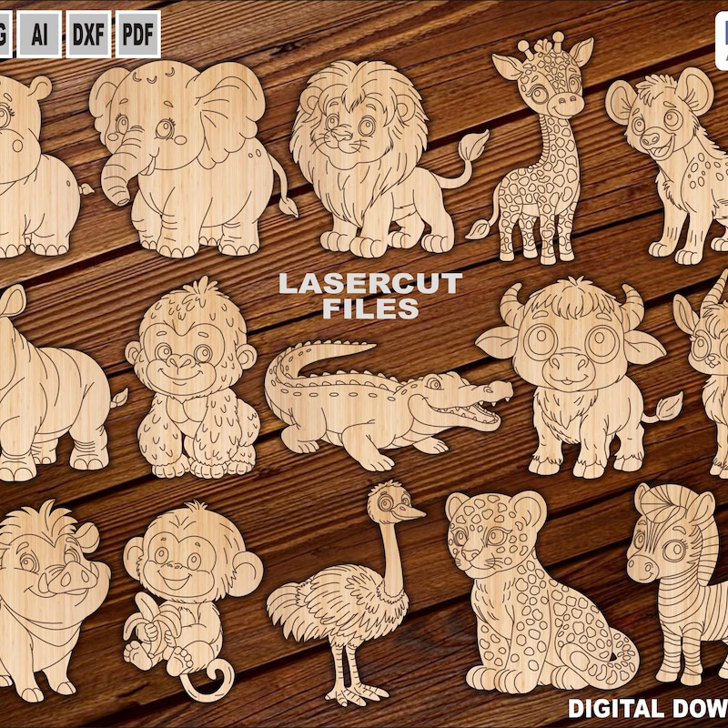 Cut Out Animal Patterns - Etsy