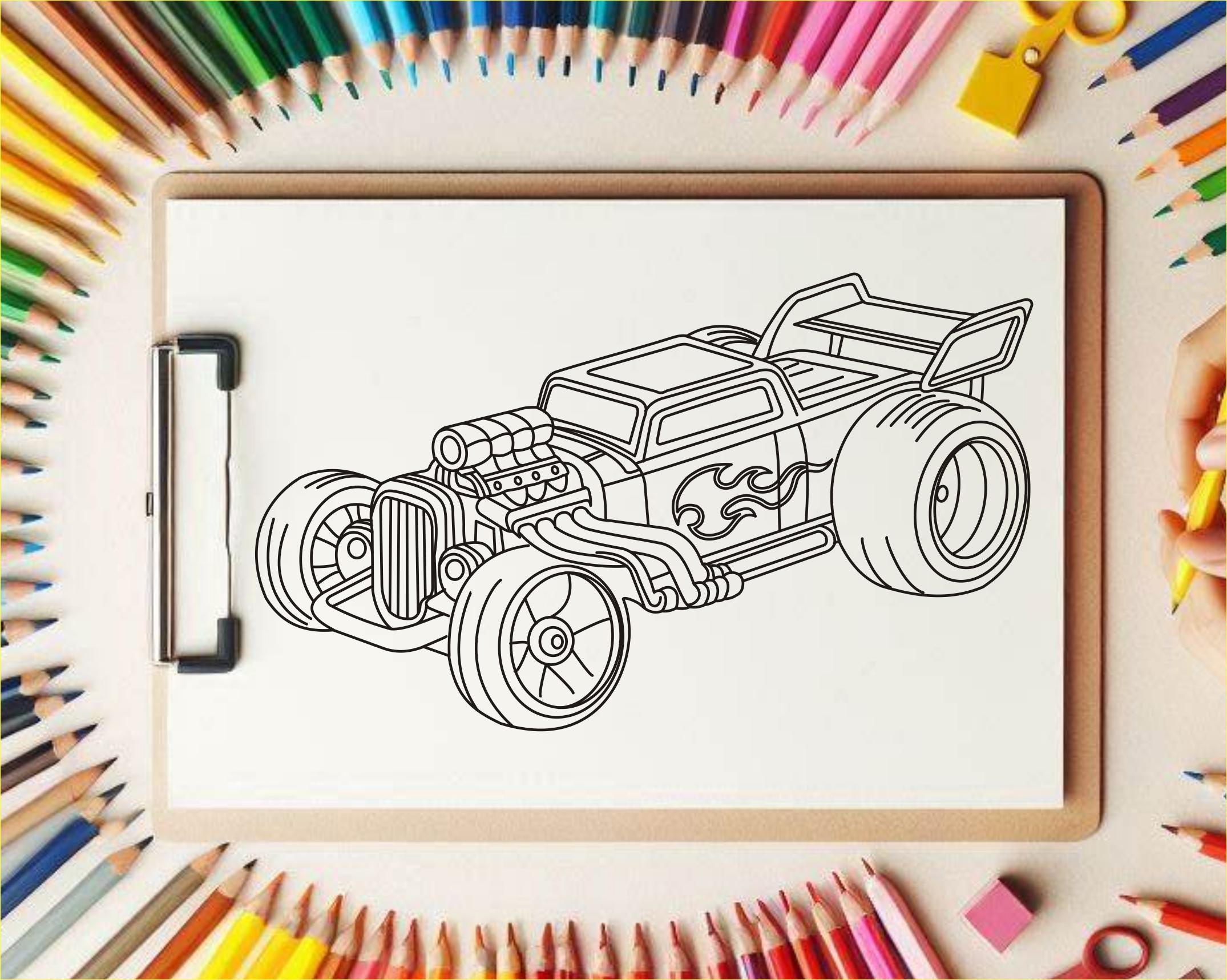 MDF Toy Cars to Paint – Digital File in SVG and PDF Formats for Laser ...