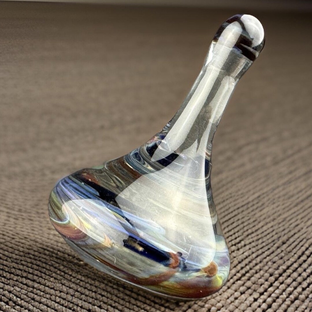 Cobalt Blue Spinning Top. Each One is Unique. One of a Kind Collectible ...