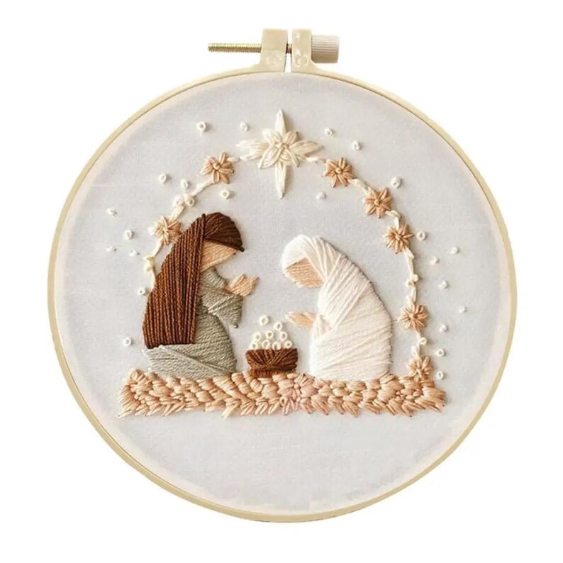 DIY Nativity Scene Embroidery Pattern, Christmas Nativity Embroidery ...