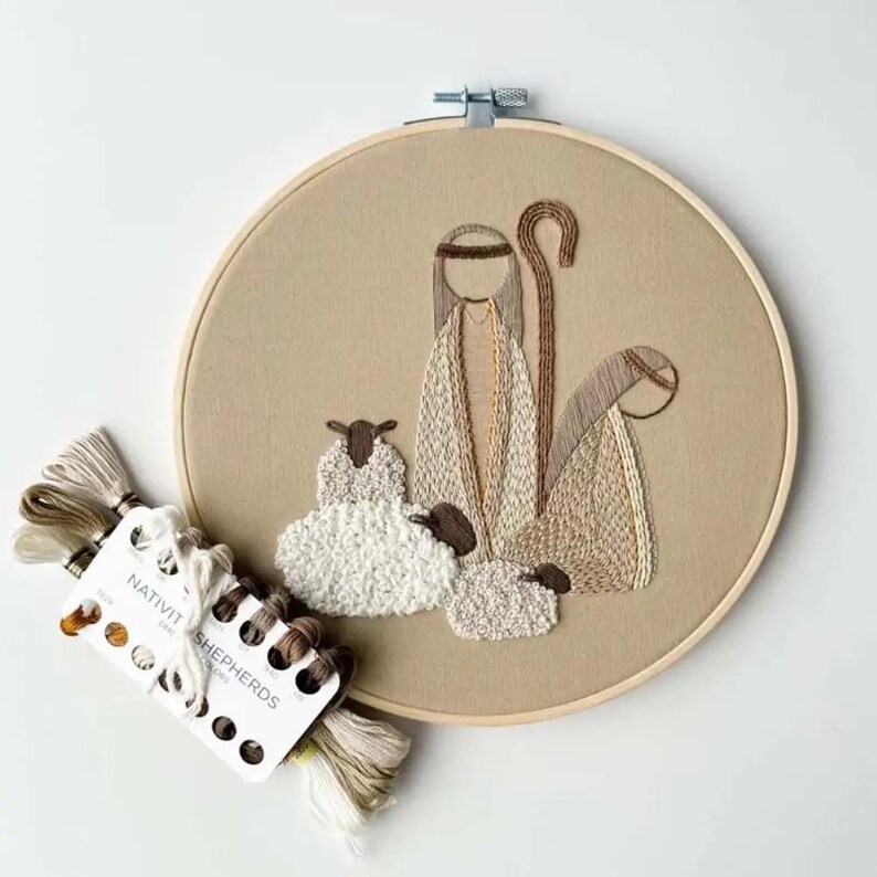 DIY Nativity Scene Embroidery Pattern, Christmas Nativity Embroidery ...