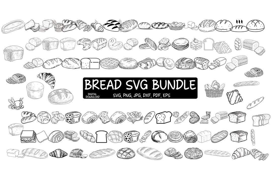 Bread Svg Bread Cricut Svg Bread Svg Cut Pretzel Svg Cut Bread Svg ...