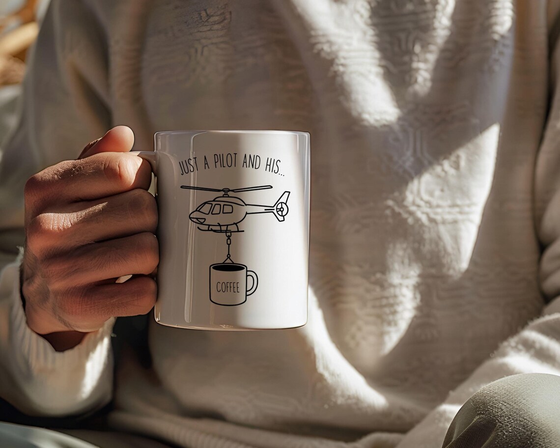 Helicopter Gift, Pilot Gift, Coffee Mug Pilot, Aviation, Aviator Gift ...
