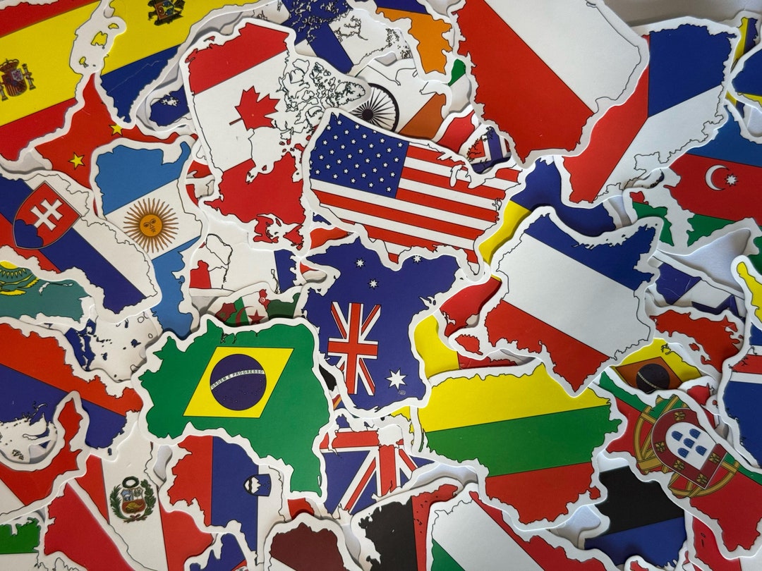 Countries of the World, Flags Country, Stickers for Travelers ...