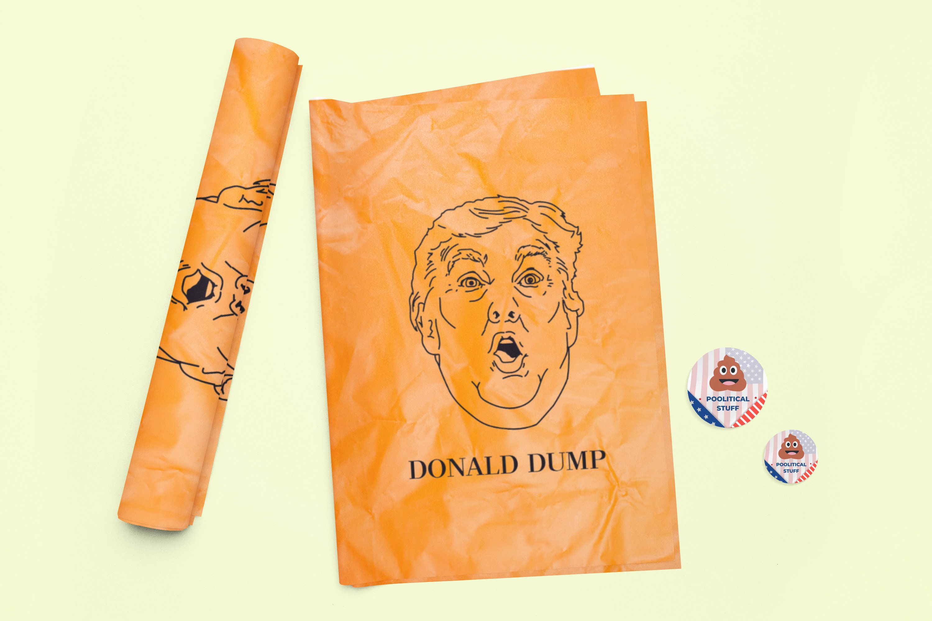 Funny Donald Dump Dog Poop Bags: Biodegradable, Lightly Scented, 150 ...