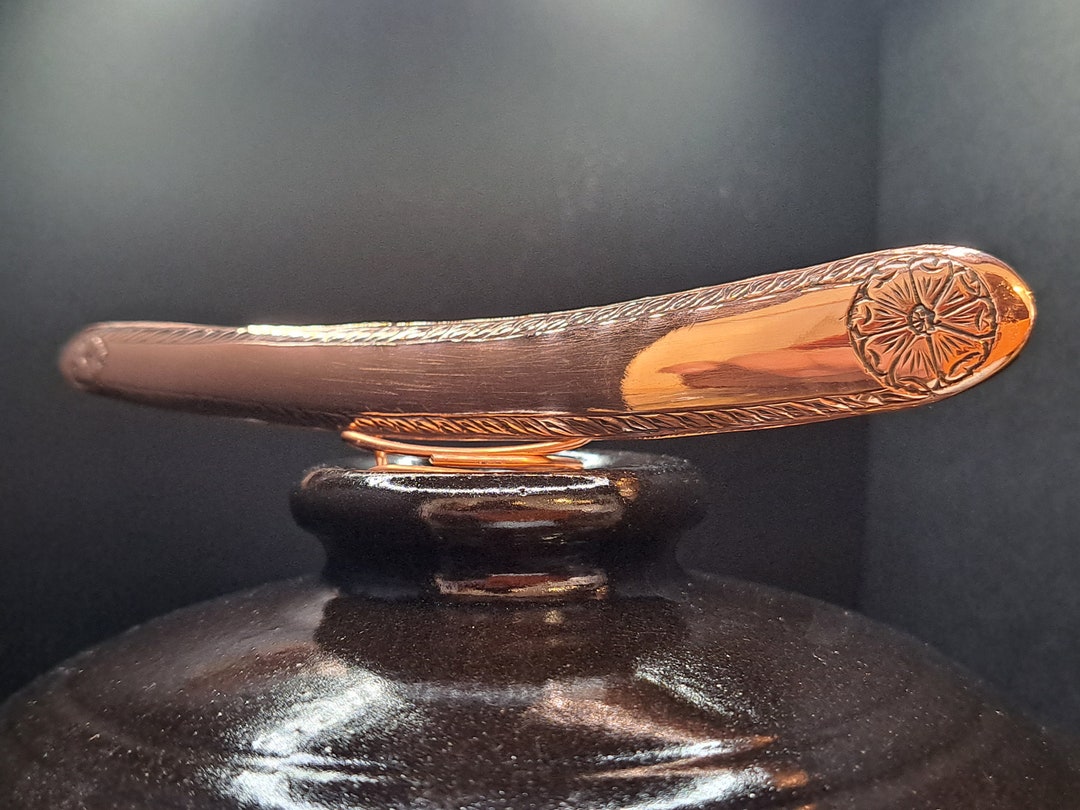 Copper Hand Engraved Straight Razor Replacement Scales, Can Also Be ...