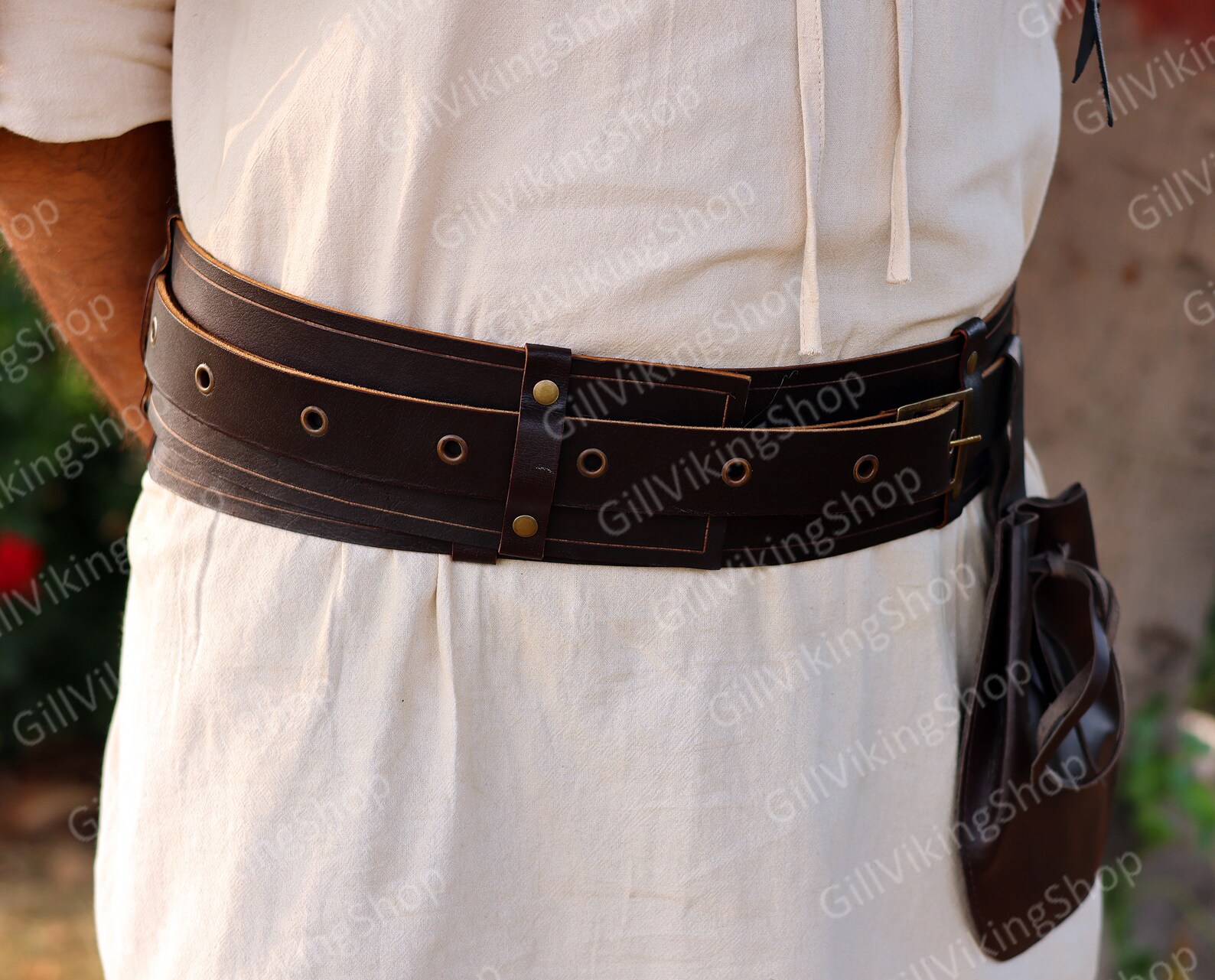 Viking Medieval Larp Waist Belt, Steampunk Pirate Leather Belt ...