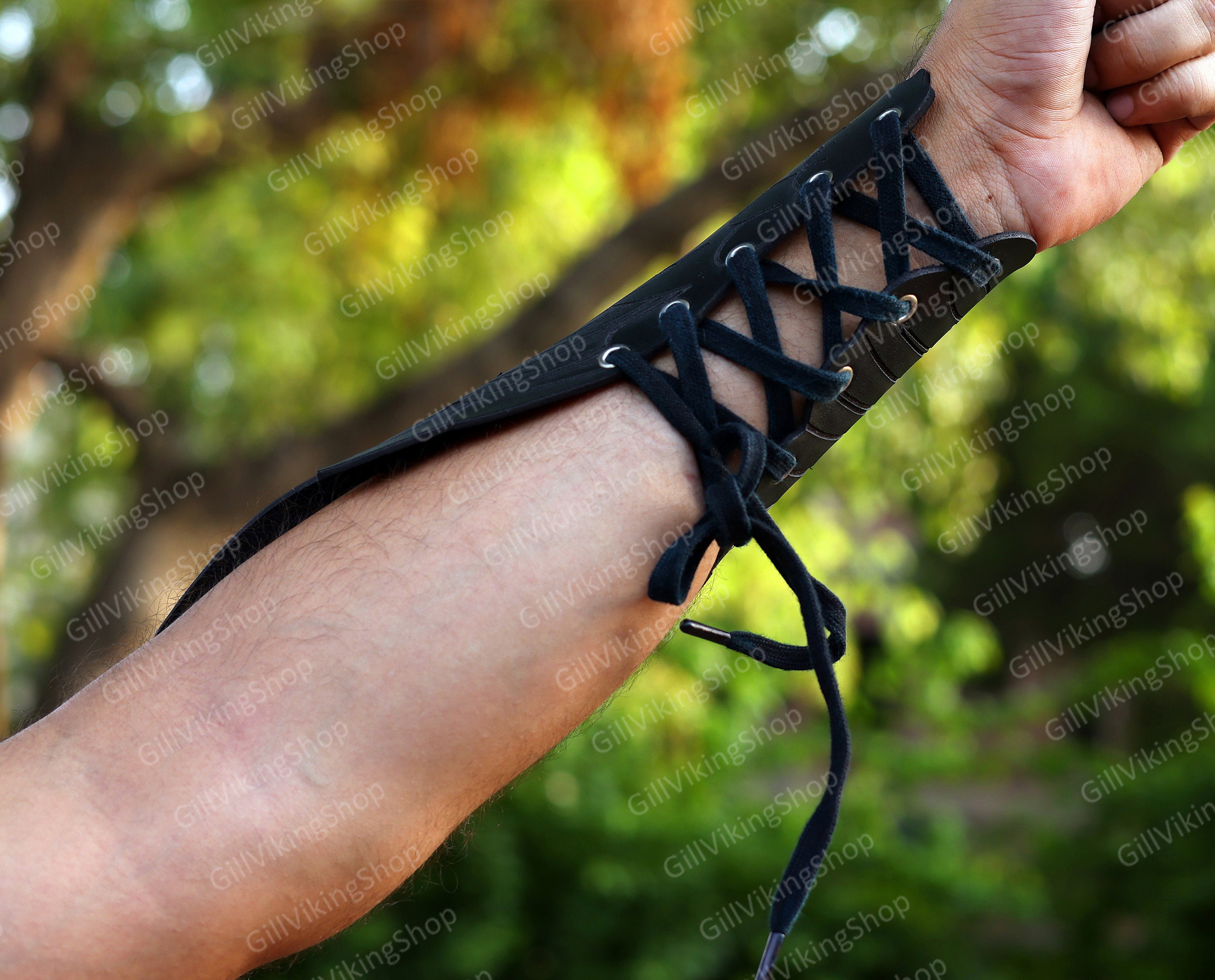 Medieval Samurai Knight Armor, Viking Leather Wings Bracers, Ren Faire ...