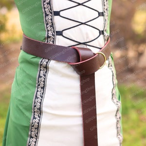 Medieval Leather Belt, Renaissance Cosplay LARP Belt, Viking Gothic ...